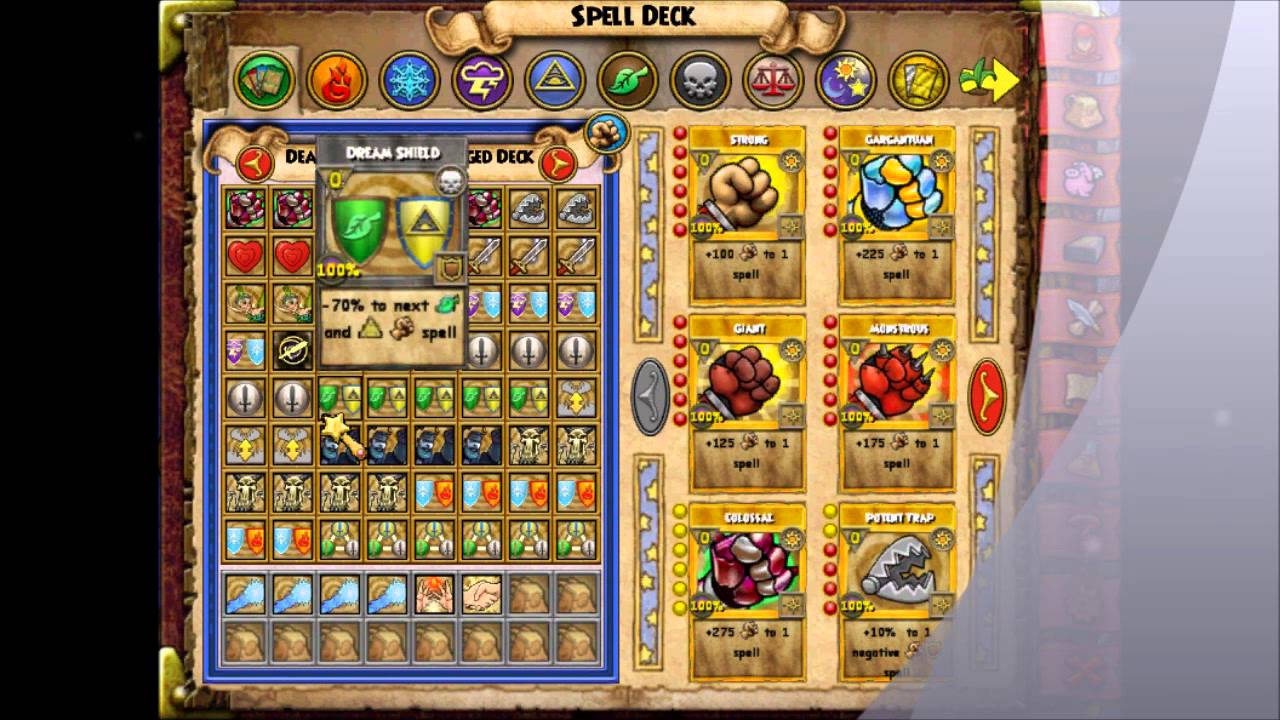 Wizard101-Death Commander 1v1 deck - YouTube