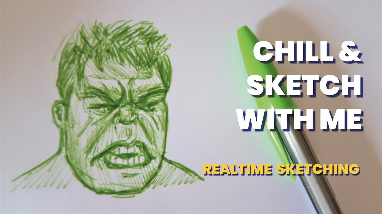 Chill & Sketch with Me: HULK - YouTube