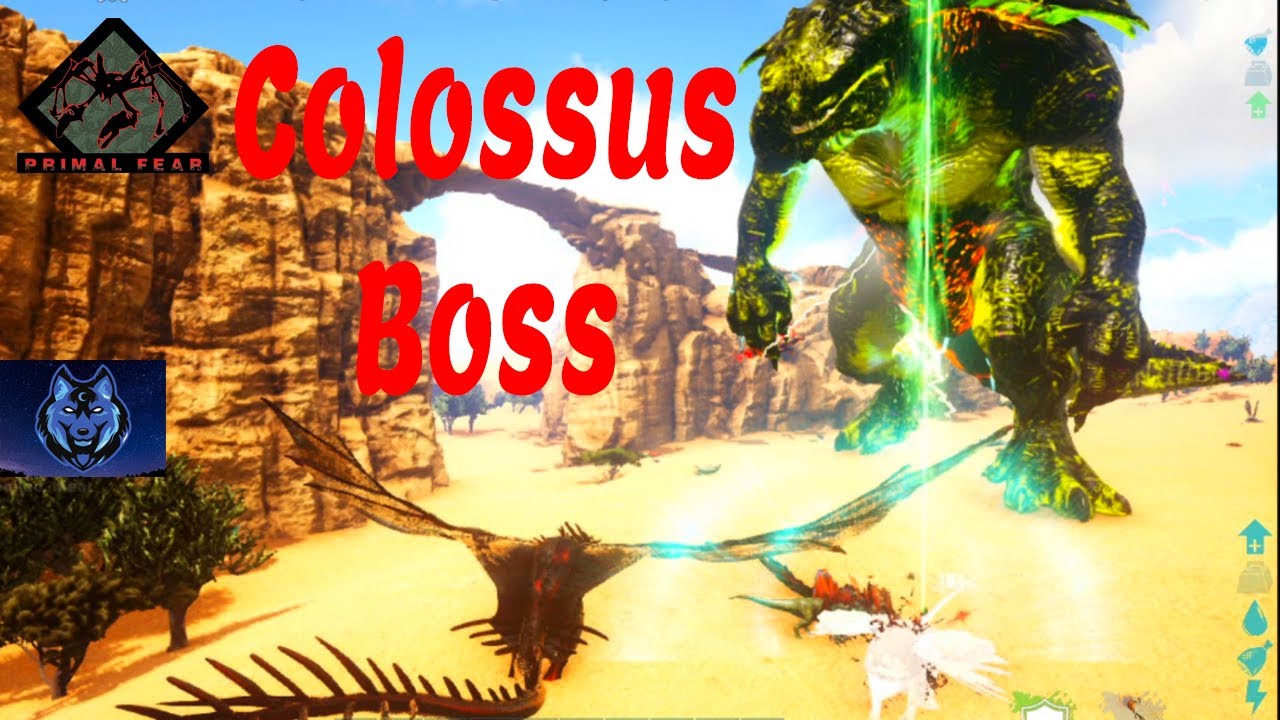Defeating Two Colossus Bosses But At What Cost - Ark Primal Fear - YouTube