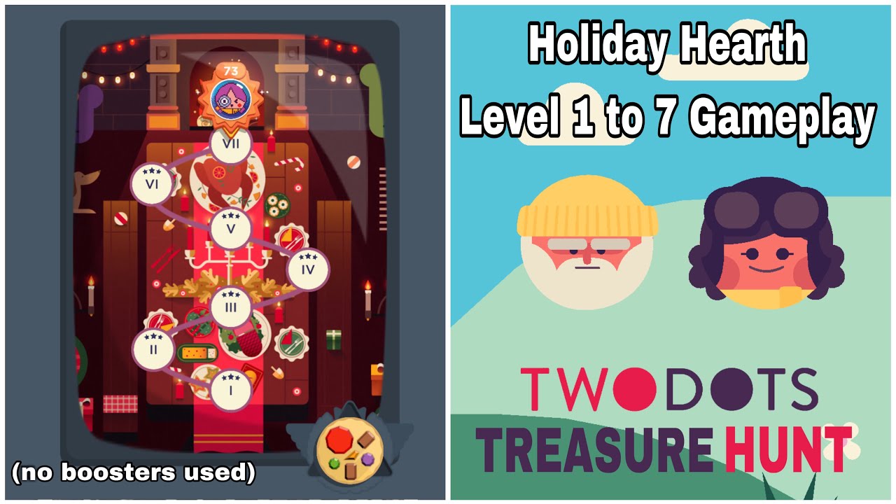 Two Dots Holiday Hearth Level 1 to 7 Gameplay (no boosters used) - YouTube