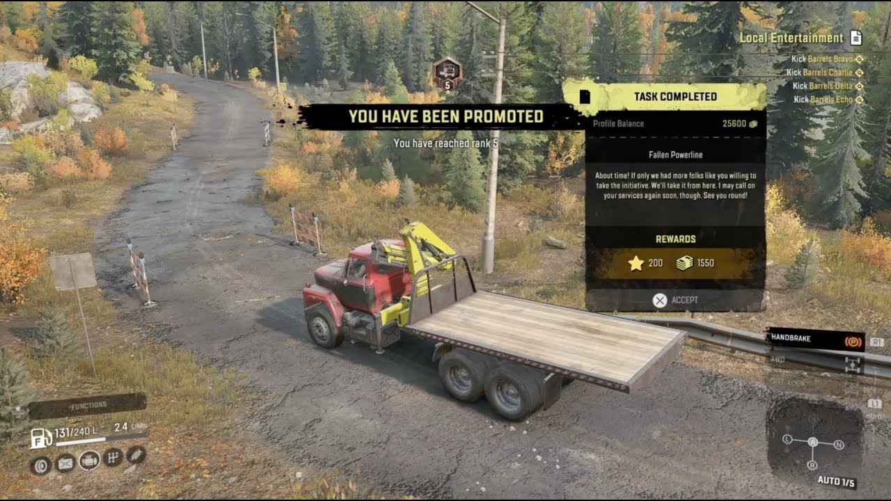 Snow Runner Black River, Michigan Fallen Powerline - YouTube