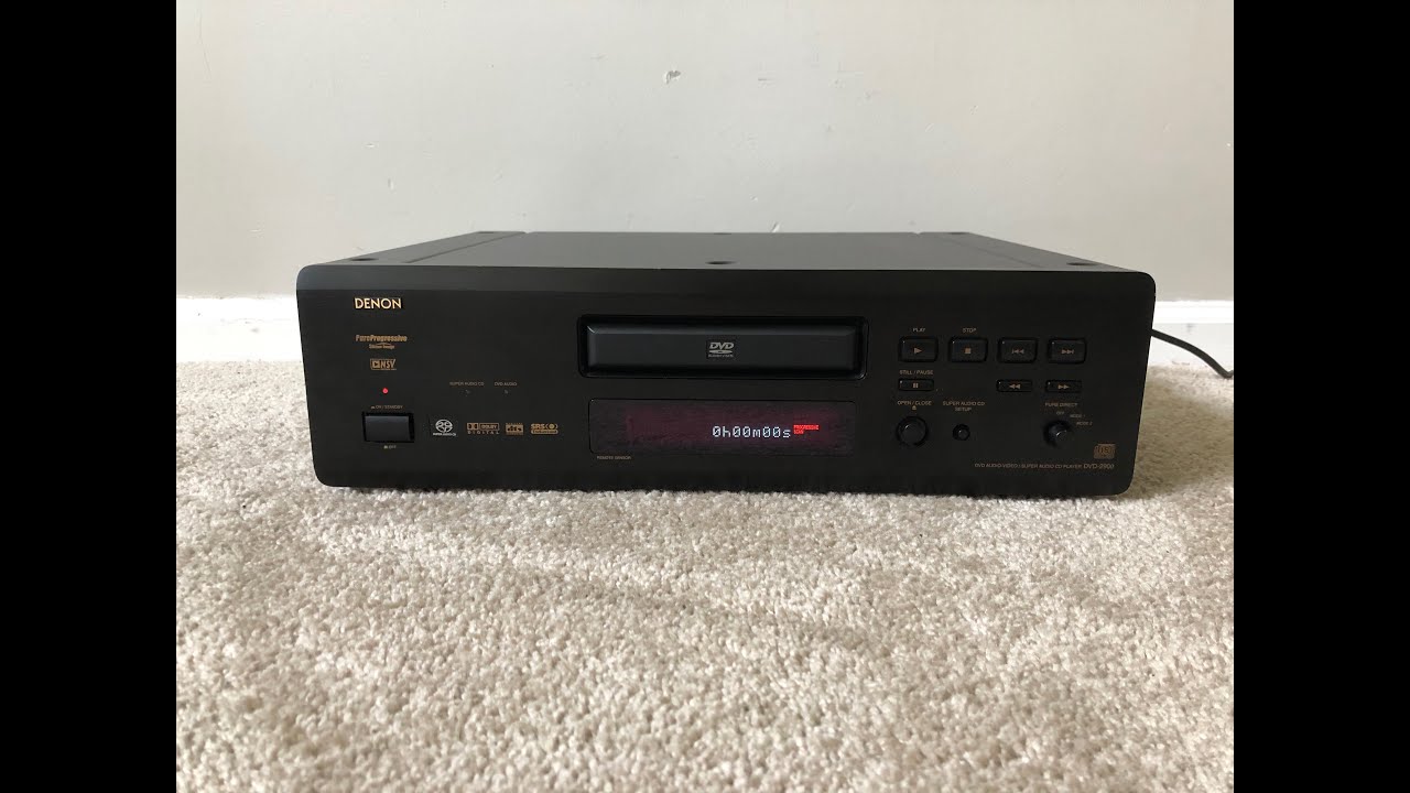 Denon DVD-2900 Single DVD Compact Disc Super Audio SACD CD Player - YouTube