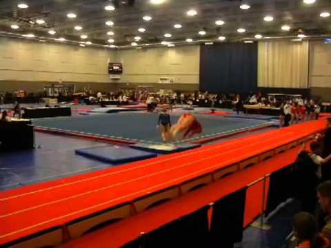 OGC Stephanie Milligan 1st pass Easterns 2013 Tumbling - YouTube