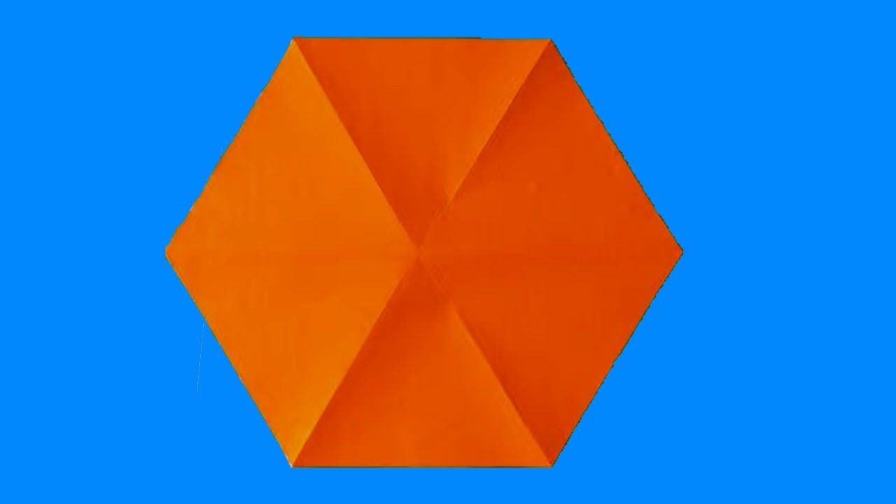 Como hacer un hexágono de papel facil - YouTube
