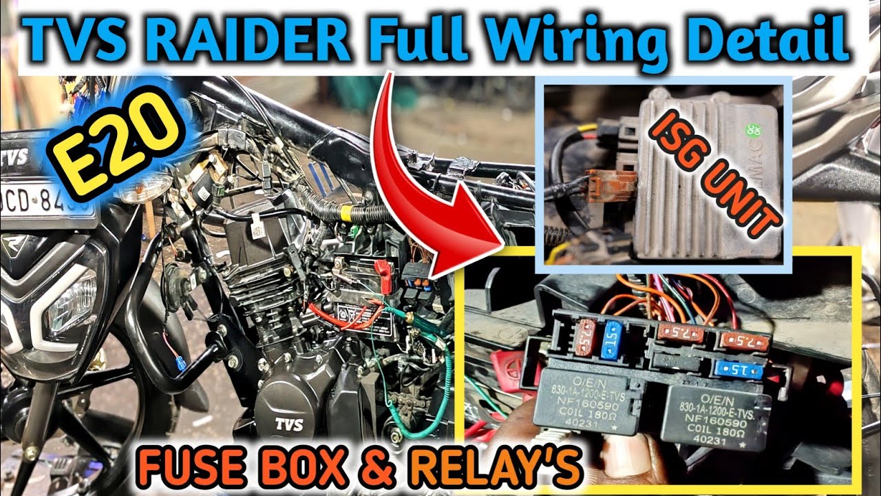 Tvs Raider E20 Relay & Fuse Box Detail Full Wiring - YouTube