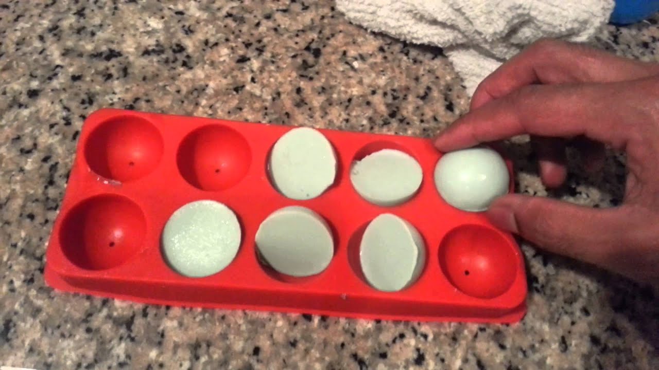 White chocolate blueberry Martini jello shots spheres (baby rattle ...