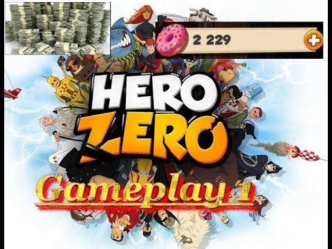 Hero zero - Gameplay #1 - 2000 donuts ! ( 30 level in 1 day !) - YouTube