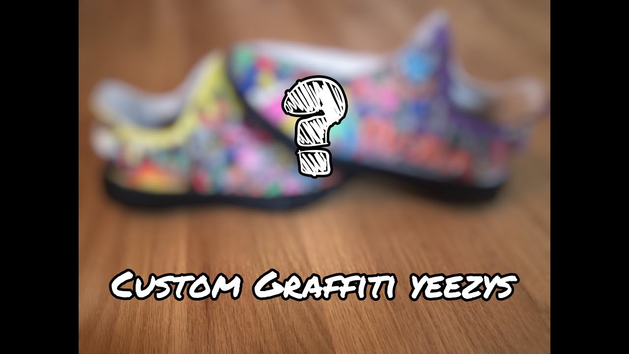 Custom painted Yeezy Boost 350! - YouTube