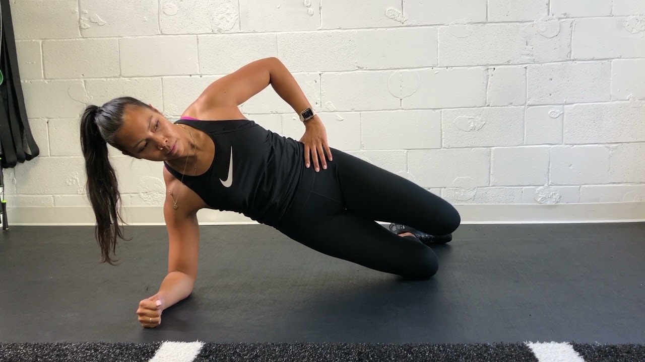 Side Plank Clam Shells - YouTube