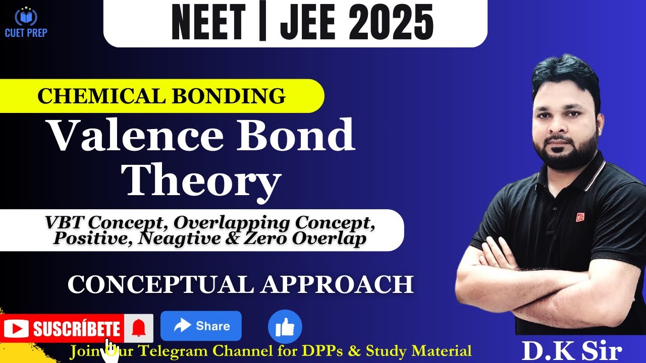 #7 | Valance Bond Theory | Concept of Overlapping | Positive Negative ...