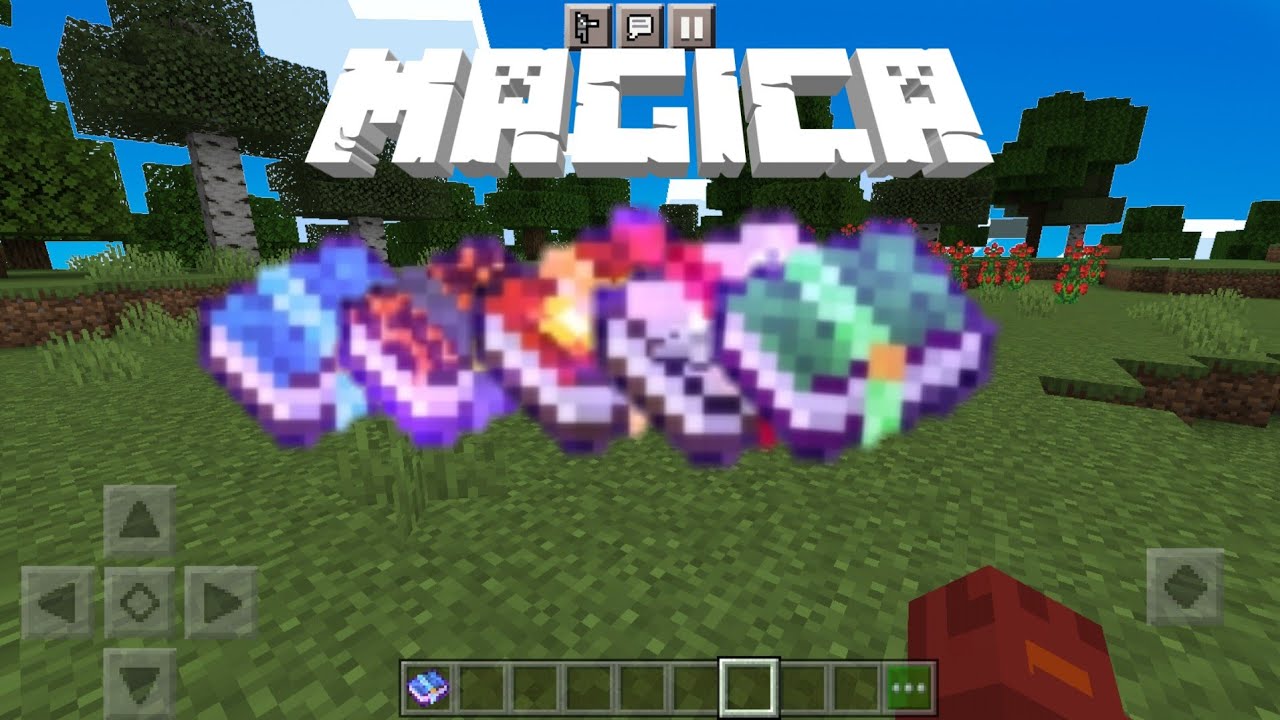 LANÇOU!! INCRÍVEL ADDON/MOD DE MAGIA NO MINECRAFT PE - YouTube