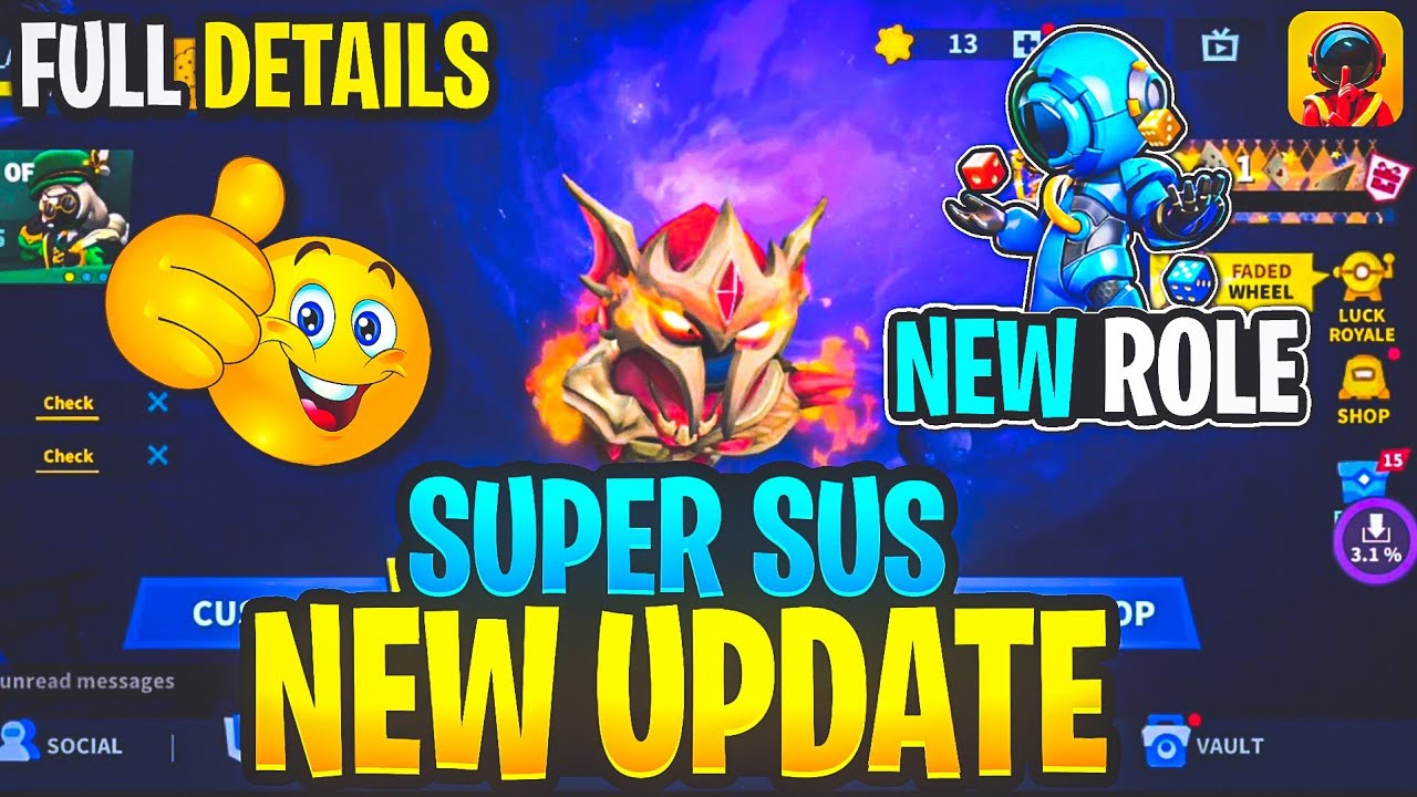 Super Sus New Update - Full Details | New Role, Role Adjustments and ...