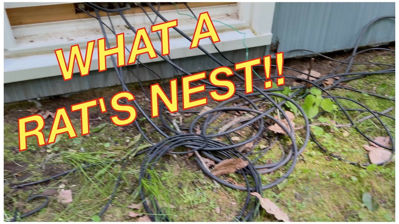How to neaten up your ham shack antenna cables outside! - YouTube