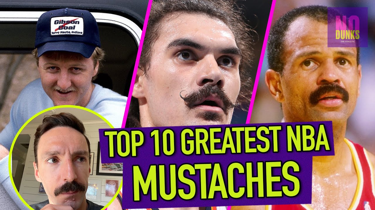 Top 10 Greatest Mustaches In NBA History! | Larry Bird, Steven Adams ...
