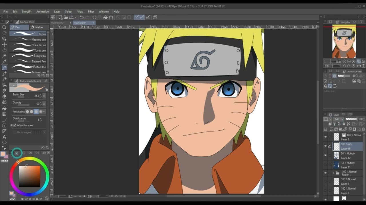 Naruto!!! Art ( time-lapse) - YouTube