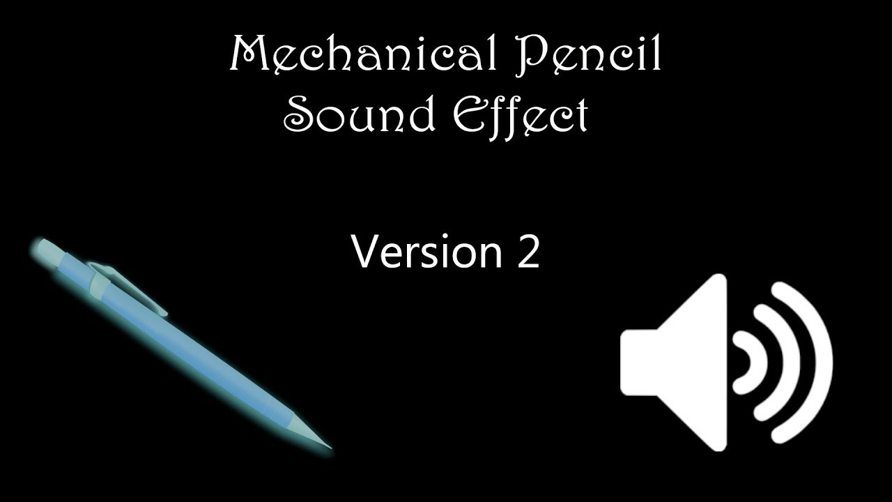 Mechanical Pencil Sound Effect 2 - YouTube