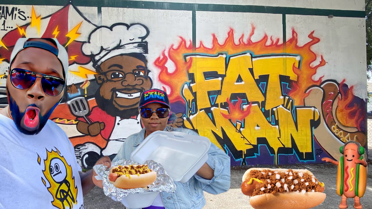 Fat Man HotDogs Miami Fl So Good OMG You Have To Try IT. - YouTube
