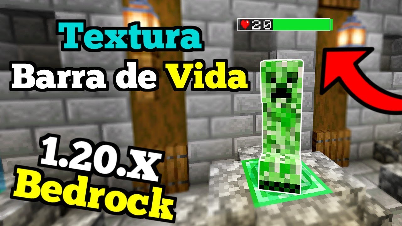 🟡 INDICADOR de VIDA Mobs en Minecraft PE 1.20.X | Barra de Vida en ...