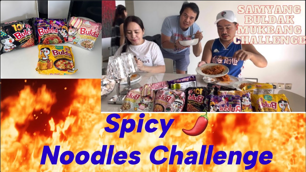SAMYANG BULDAK CHALLENGE ALL FLAVOR | SPICY NOODLES | SAMYANG BULDAK ...