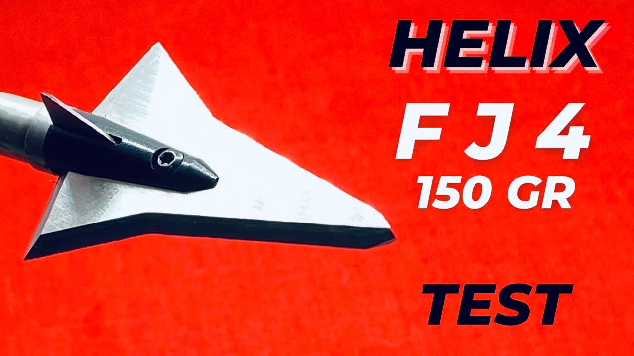 HELIX FJ4 150 gr Broadhead Test - YouTube