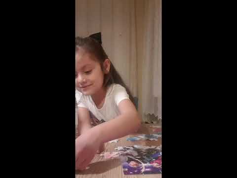 elsa puzzle yapboz yapıyoruz