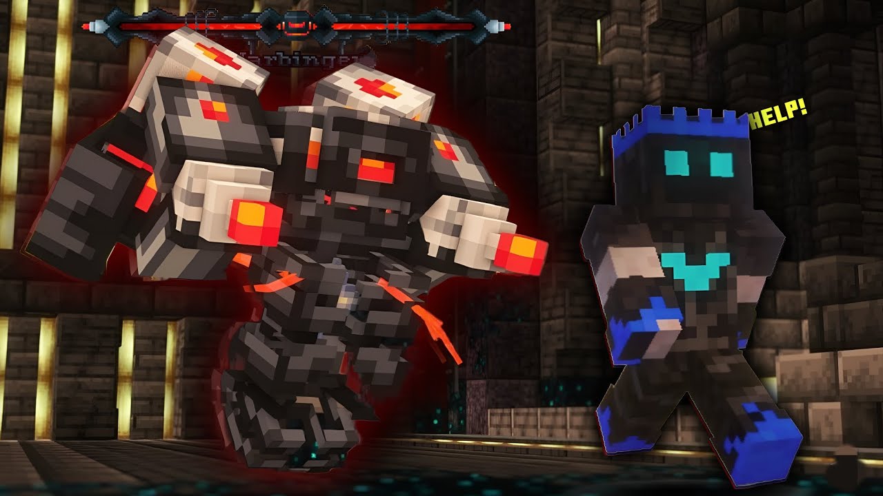 Hardest Boss of MINECRAFT? HarBinger Boss on Stage! - Landscape Shorts ...