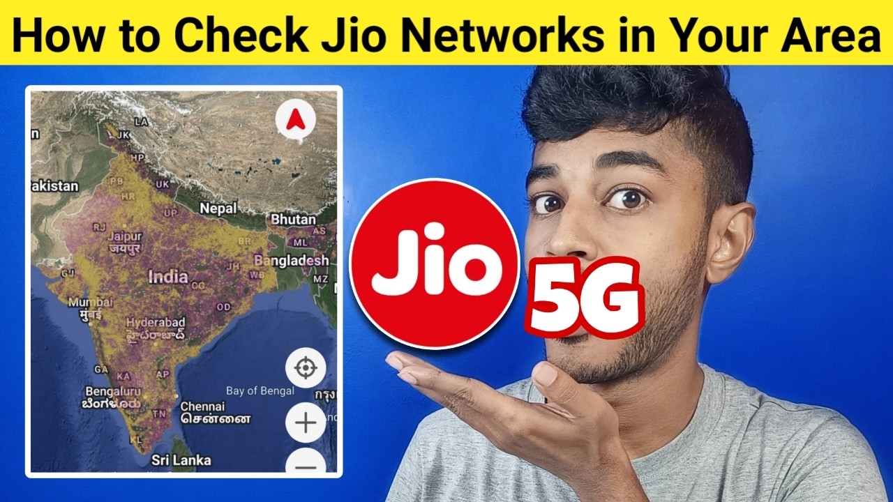 How to Check Jio 5G, 4G Official Network Coverage Map - YouTube