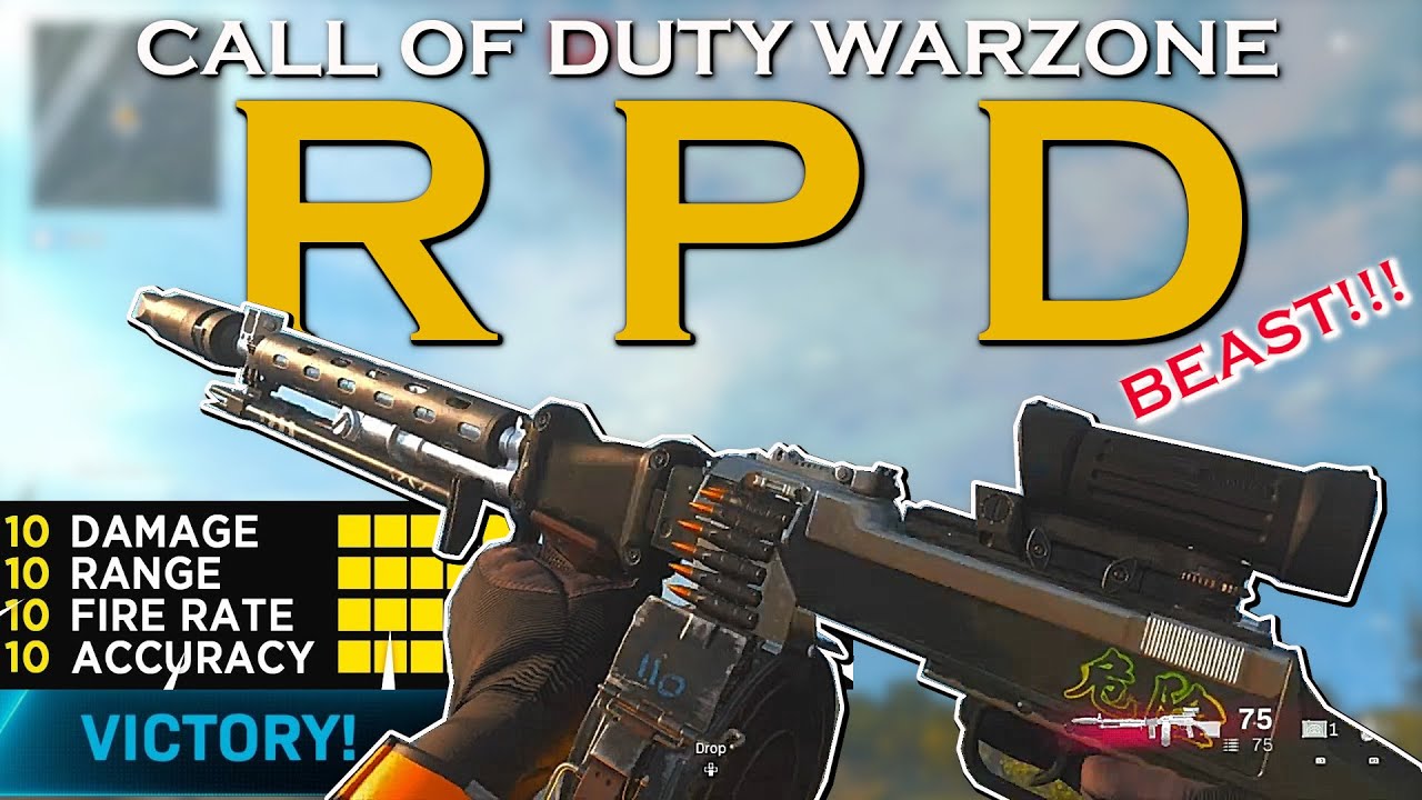 NEW RPD LMG in WARZONE is BEAST! No RECOIL ( RPD BEST CLASS SETUP ) COD ...