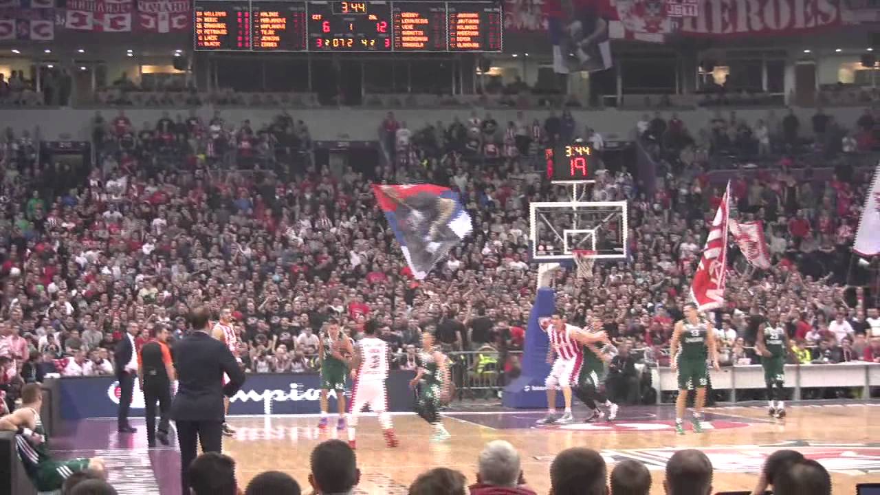 Delije na Zvezda - Zalgiris u Areni! - YouTube