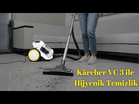 🚀 Yeni! Kärcher VC 3 (ERP) Elektrikli Süpürge | Torbasız ve Güçlü Temizlik