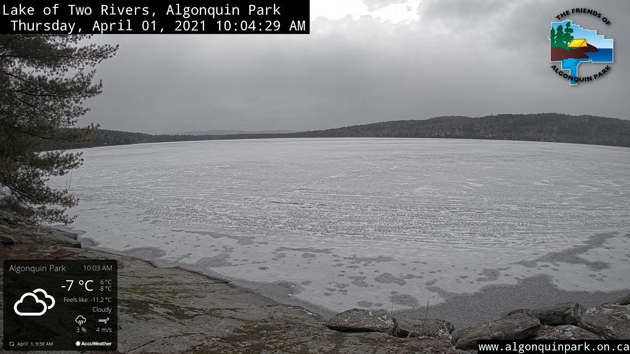 Algonquin Park Ice Out 2021 Time Lapse (www.algonquinpark.on.ca) - YouTube