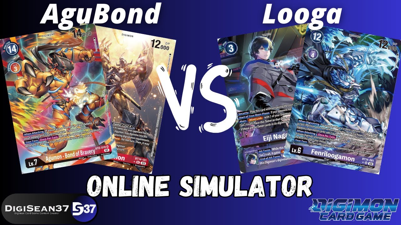 Agumon Bond of Bravery VS Loogamon | Digimon Card Game | BT15 Exceed ...