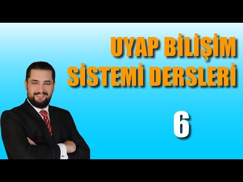 UYAP Bilişim Sistemi Dersleri - 6: Adliye Ön Büro Personellerinin UYAP Kullanımı - Av. Onur ALTINKAN