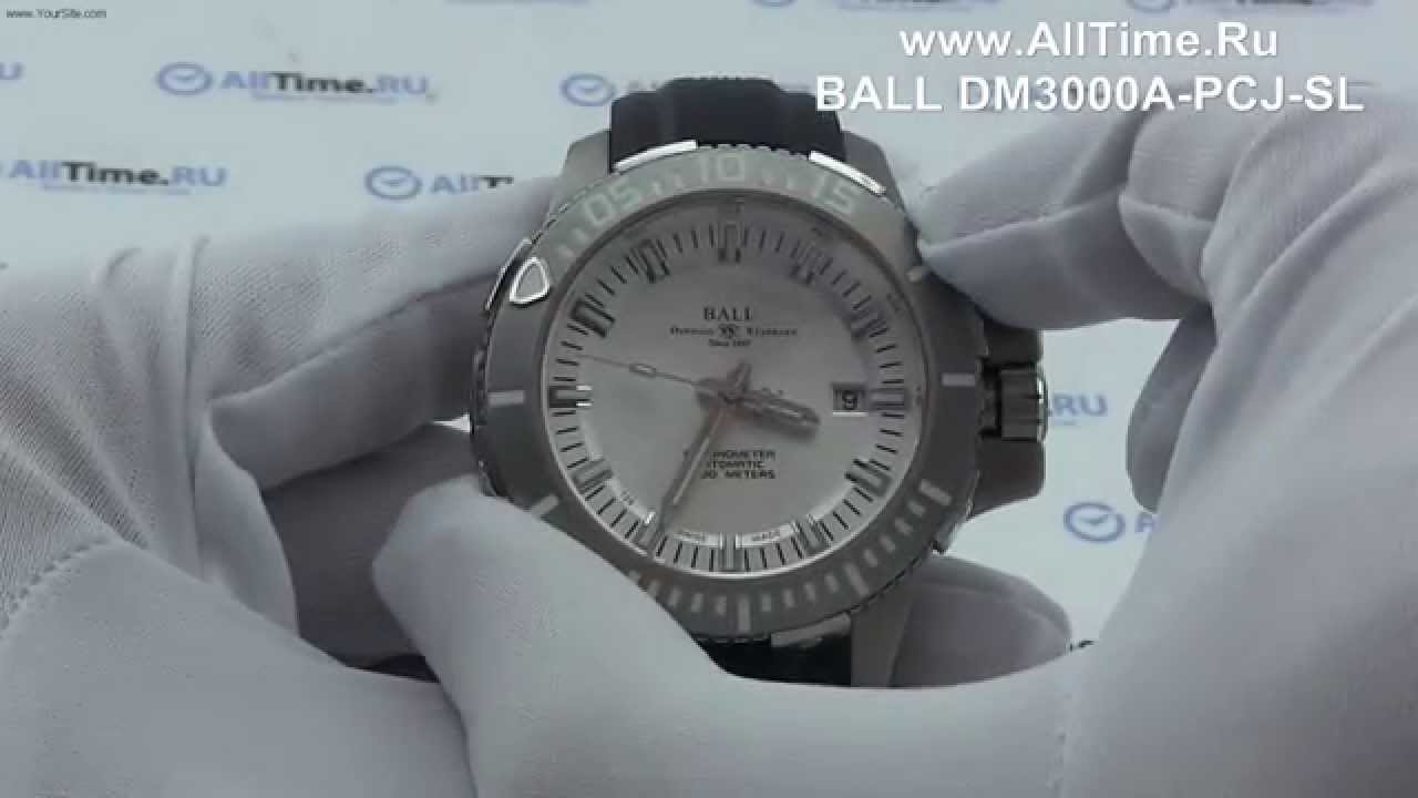 Обзор. Мужские наручные часы BALL DM3000A-PCJ-SL - YouTube