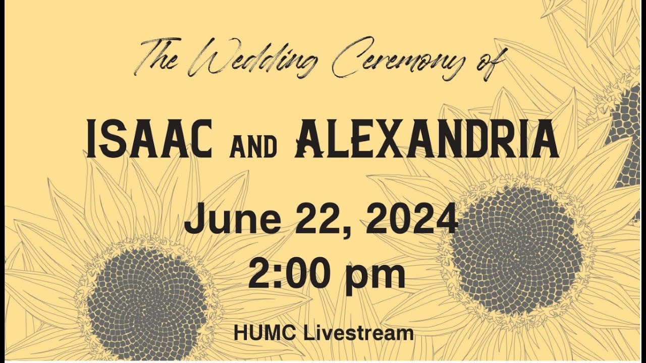 Wedding Ceremony of Isaac and Alexandria - YouTube