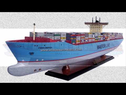 EMMA MAERSK CONTAINER SHIP MODEL 105 CM - HANDICRAFTS MODEL FROM GIA NHIEN CO., LTD - VIETNAM
