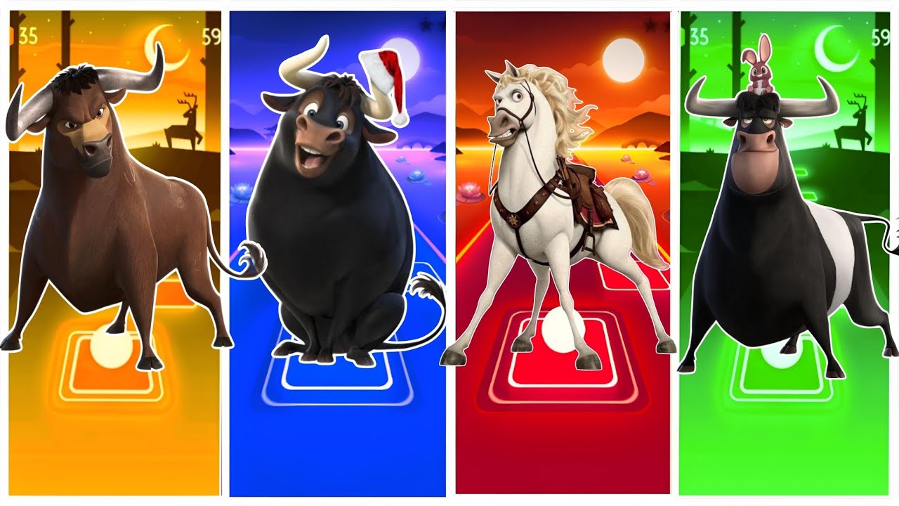 Funny Valiente 🐂 🆚 Funny Ferdinand 🐃 🆚 Funny Hans 🐎 🆚 Funny Angus 🐄 ...