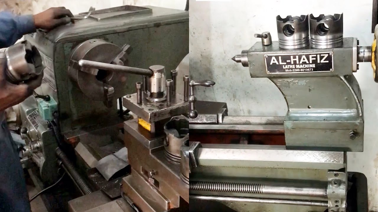 How to lathe machines work On Head of Engine - YouTube
