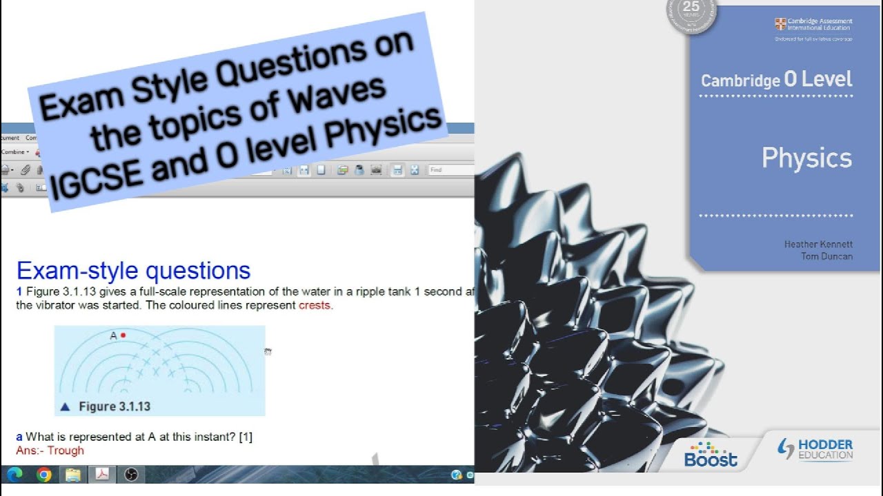 General Properties of Waves - Exam style Questions, Sec 3.1, G, Rev01 ...
