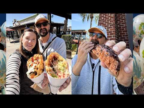 Trying NEW Snacks & Treats At Disney Springs! February 2026! Gideon's, Bubble Waffles & More!