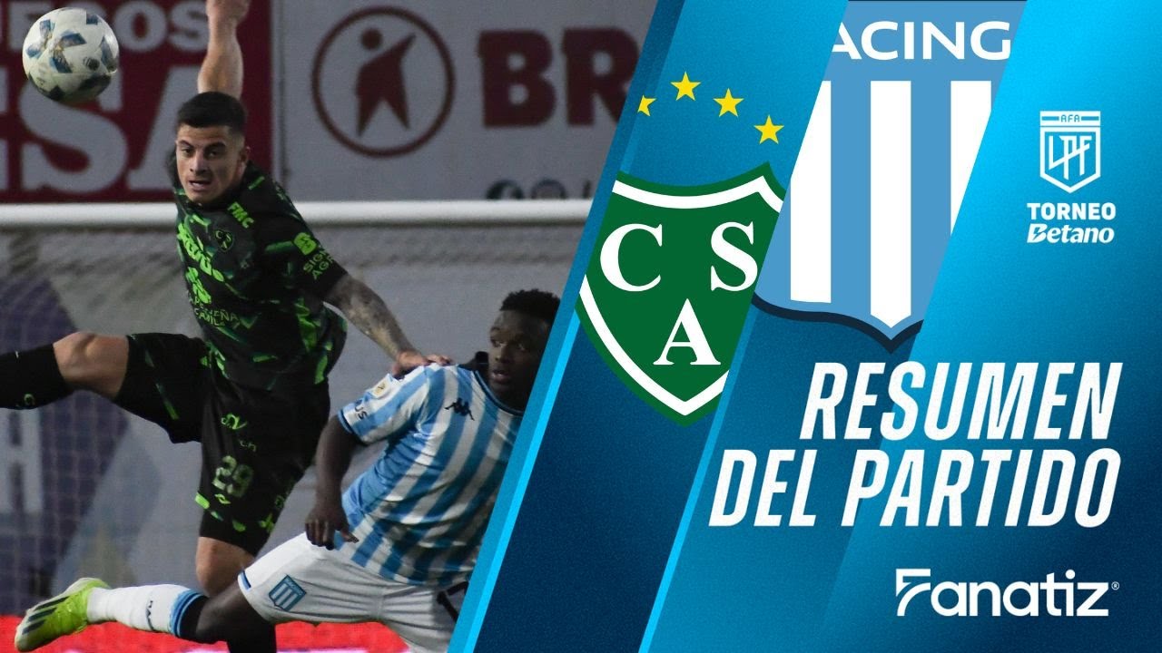 Sarmiento 1-0 Racing Club - Game Highlights | #TorneoBetano 2024 - YouTube