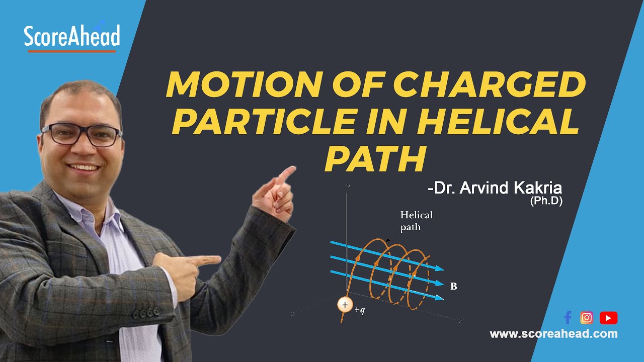 111 Motion of Charged particle in Helical path - YouTube