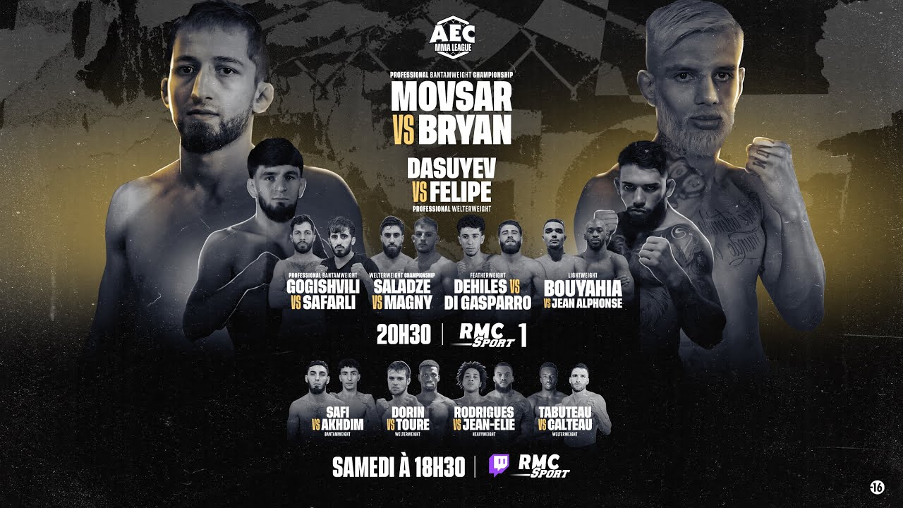 🥊5 COMBATS MMA EN DIRECT - AEC 12 LAVAL - Carte principale sur RMC ...
