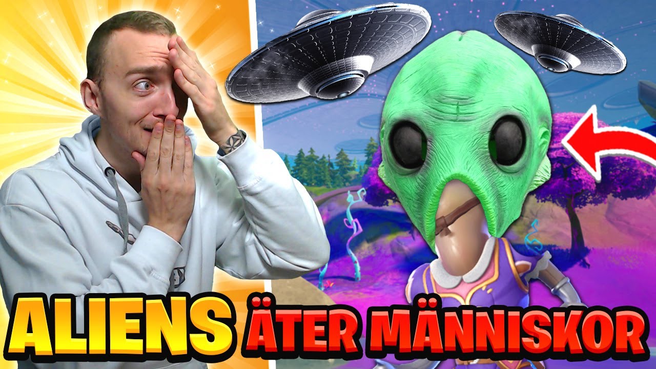 ALIENS ÄTER UPP MÄNNISKOR I FORTNITE UPDATE - YouTube