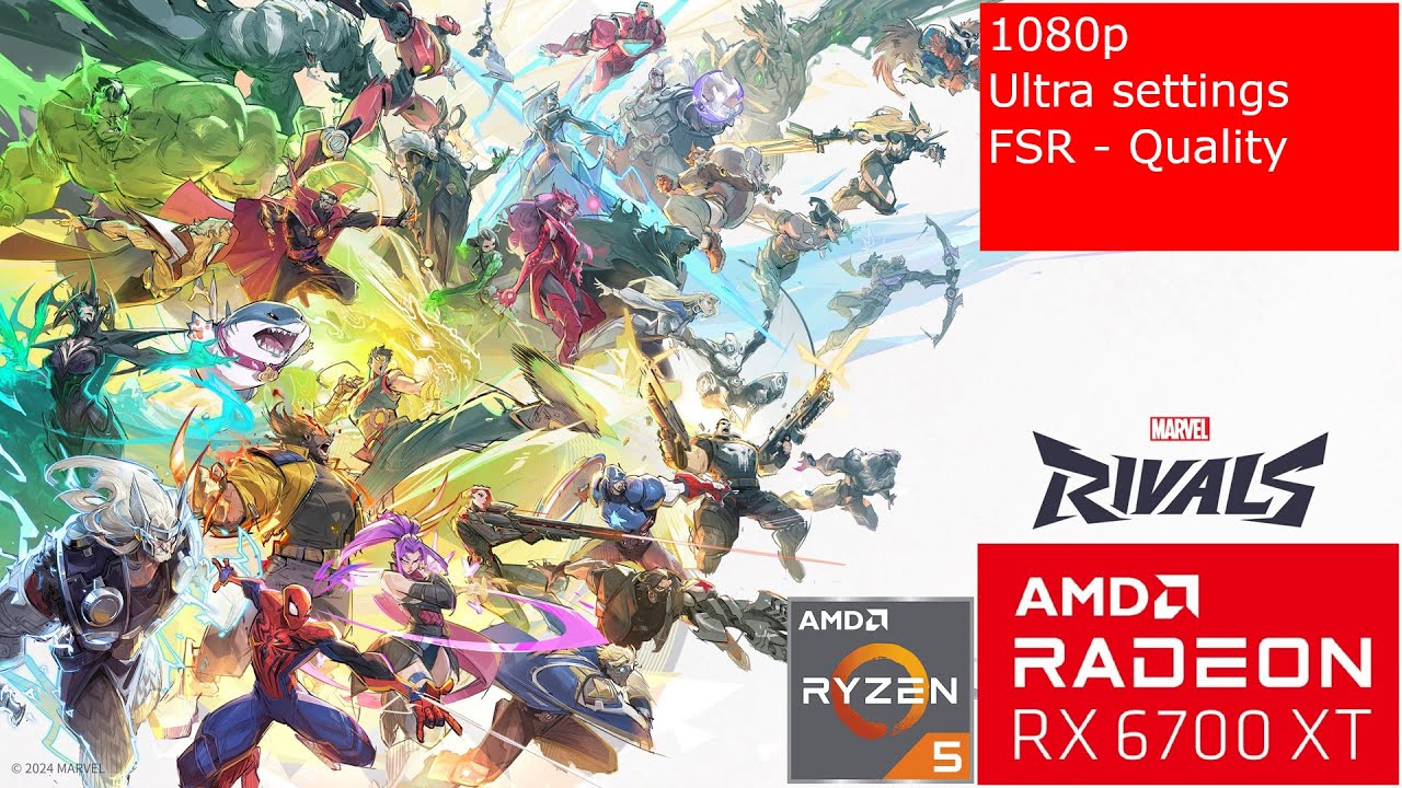 Marvel Rivals | 1080p | Ultra settings | Ryzen 5600X | RX 6700 XT - YouTube