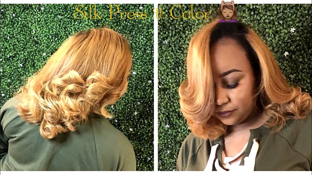 Color and Silk Press * Salon Visit💆🏽 - YouTube