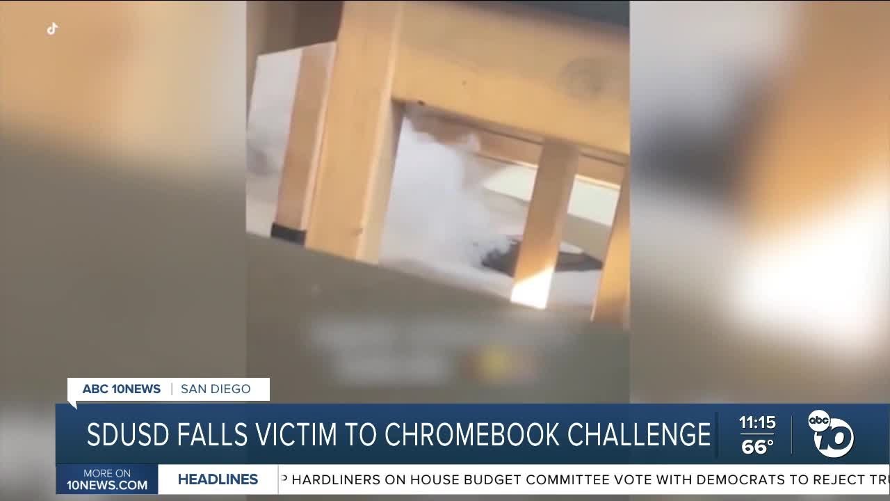 SDUSD falls victim to 'Chromebook Challenge' - YouTube