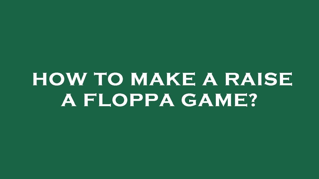 How to make a raise a floppa game? - YouTube