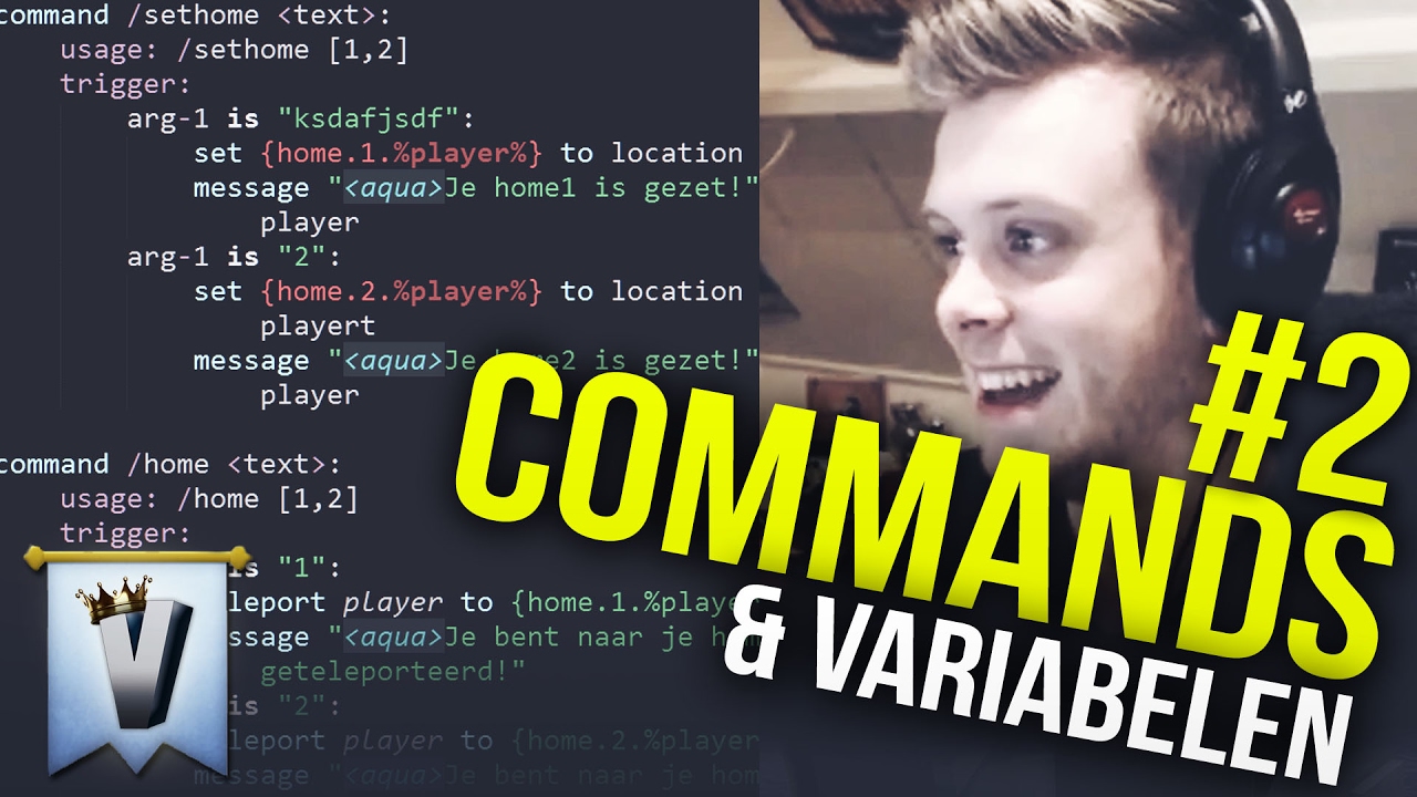 Commands And Variabelen Skript Tutorials 2 Home Plugin Youtube 9605