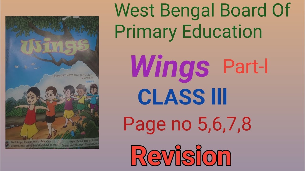 Class-lll Wings part-l page no 5,6,7,8 - YouTube